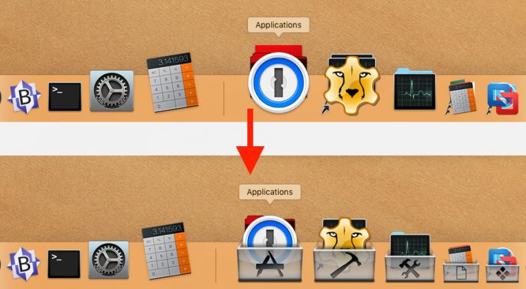 Tweaking4All.com - MacOS - Organize your Dock - Stack Overlays
